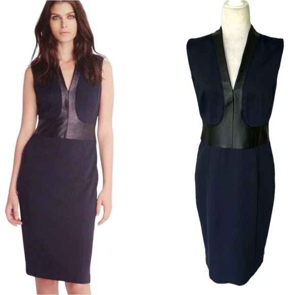 Iris Setlakwe | Dresses | Nwt Iris Setlakwe Navy Blue Black Leather ...